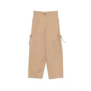 Max Mara Neutrals Trousers Cropped Trousers - Cream