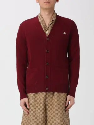Gucci Cashmere Blend Cardigan - Red