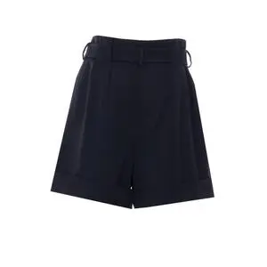 Balmain Grain De Poudre Belted Shorts