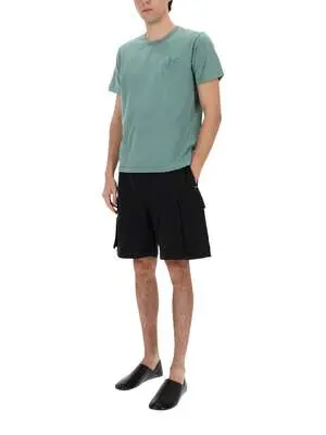 JW Anderson Shorts With Logo Patch - Black