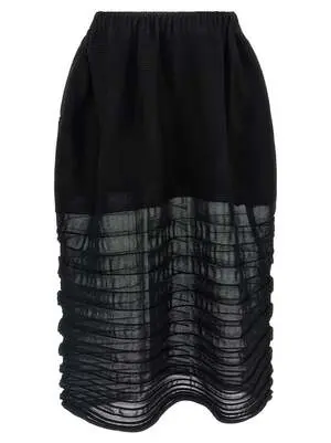 Issey Miyake Moving Knit Midi Skirt