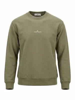 Stone Island Organic Cotton Fleece Sweatshirt - Multicolor