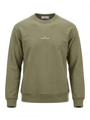 Stone Island Organic Cotton Fleece Sweatshirt - Multicolor