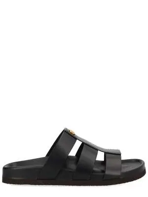 Valentino Garavani Sandalo Slide Studshield - Black