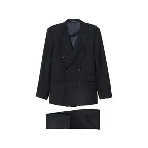 Tagliatore Suits Double Breasted Suits - Blue
