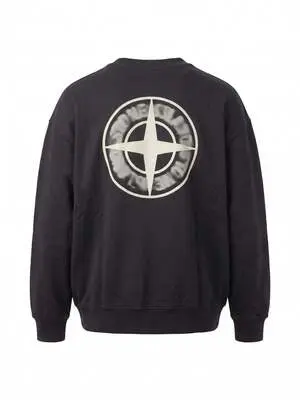 Stone Island Organic Cotton Fleece Sweatshirt