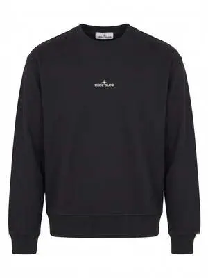 Stone Island Organic Cotton Fleece Sweatshirt - Multicolor