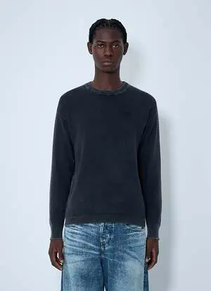 DIESEL® K-bennie Cotton Knit Sweater - Black