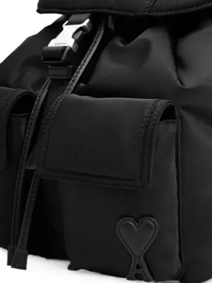 AMI Paris Marcel Small Nylon Backpack - Multicolor