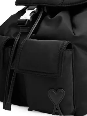 AMI Paris Marcel Small Nylon Backpack