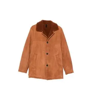Tagliatore Coats Leather Coats - Brown