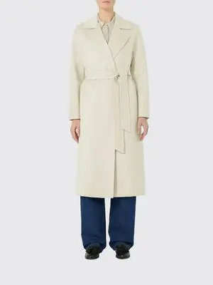 Max Mara Wool, Silk And Cashmere Coat - White