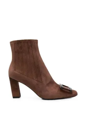 ROGER VIVIER Belle Vivier Suede Leather Boots