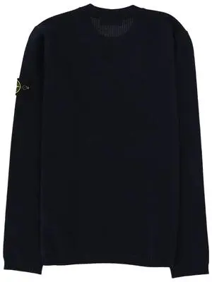 Stone Island Jersey With Logo - Blue