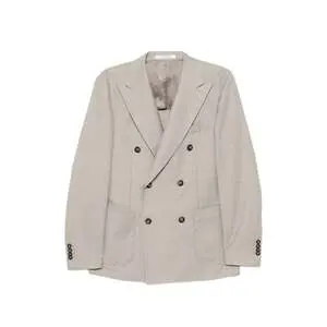 Tagliatore Double Breasted Blazer - Gray