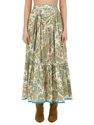 Etro Long Skirt - Green