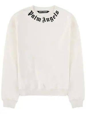Palm Angels Logo Sweatshirt - White