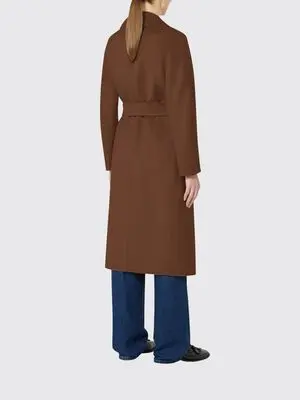 Max Mara Wool, Silk And Cashmere Coat - Brown