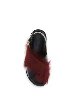 Marni Fur-lined Fussbett Sandals