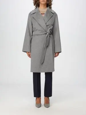Max Mara Max Mara Studio Women Coat Woman Max Mara Studio Gray