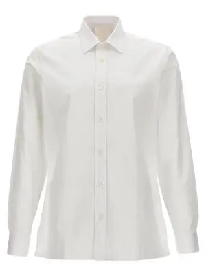 Givenchy Logo Embroidery Shirt - White