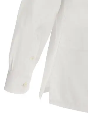 Givenchy Logo Embroidery Shirt - White