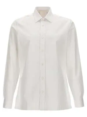 Givenchy Logo Embroidery Shirt - White