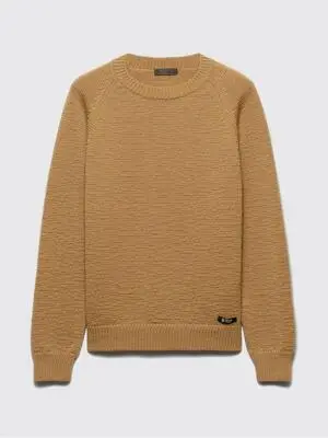 Prada Crew Neck Wool Pullover - Brown