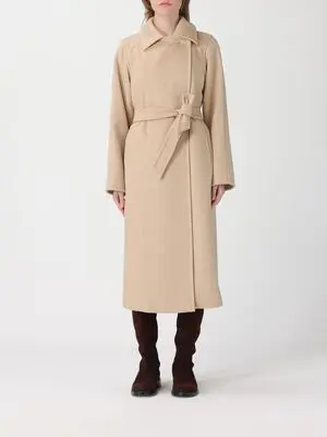 Max Mara Double-breasted Wool Coat - Cream