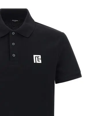 Balmain Embroidery Polo Shirt