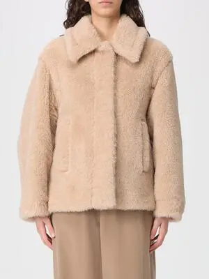 Max Mara Faux Fur Jacket - Cream