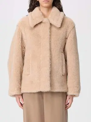 Max Mara Faux Fur Jacket - Cream