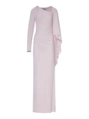 SELF-PORTRAIT Draped Dress - Pink