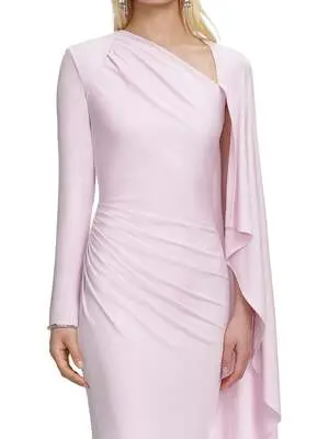 SELF-PORTRAIT Draped Dress - Pink