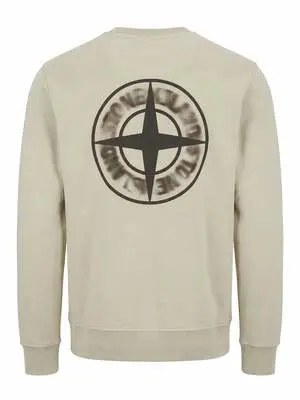 Stone Island Organic Cotton Fleece Sweatshirt