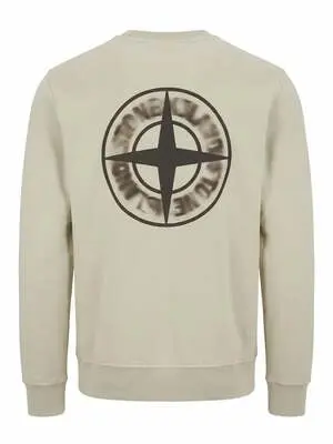 Stone Island Organic Cotton Fleece Sweatshirt - Multicolor