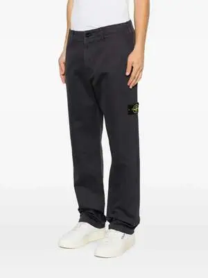 Stone Island Cotton Twill-tc Garment Dyed Pants