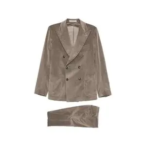 Tagliatore Suits Double Breasted Suits - Brown