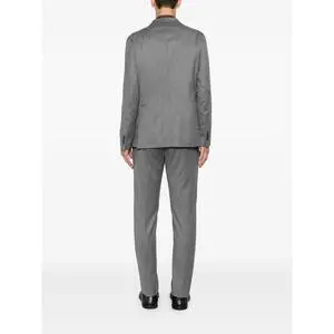 Tagliatore Grey Suits Single Breasted Suits
