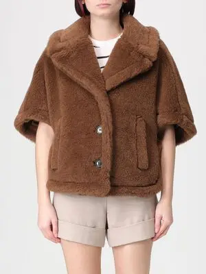 Max Mara Alpaca And Cashmere Fur Coat - Brown
