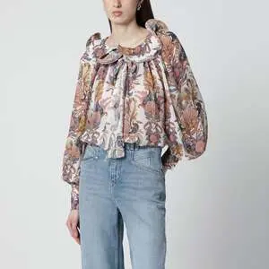Farm Rio Sea Garden Blouse - Multicolor
