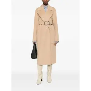 Sportmax Neutrals Coats Double Breasted & Peacoats