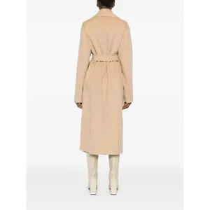 Sportmax Neutrals Coats Double Breasted & Peacoats