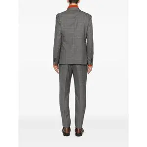 Tagliatore Grey Suits Double Breasted Suits