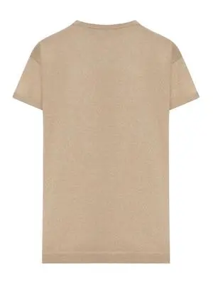 Brunello Cucinelli Cashmere And Silk Lurex T-shirt - Multicolor