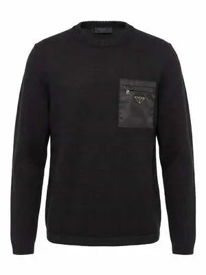 Prada Sweater With Re-nylon Detail - Multicolor