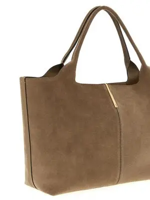 TOD'S Small To Medium Suede Shopping Bag