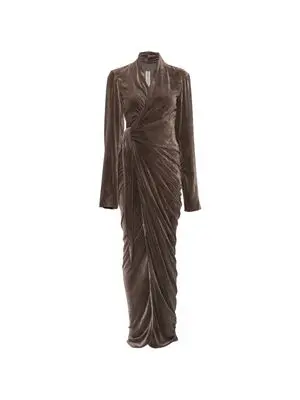 Rick Owens Draped Maxi Dress - Multicolor