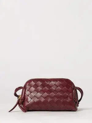 Bottega Veneta Concert Mini Crossbody Bag In Intrecciato Leather With Knots - Red
