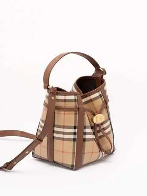 Burberry Mini Drawstring Bucket Bag - Multicolor